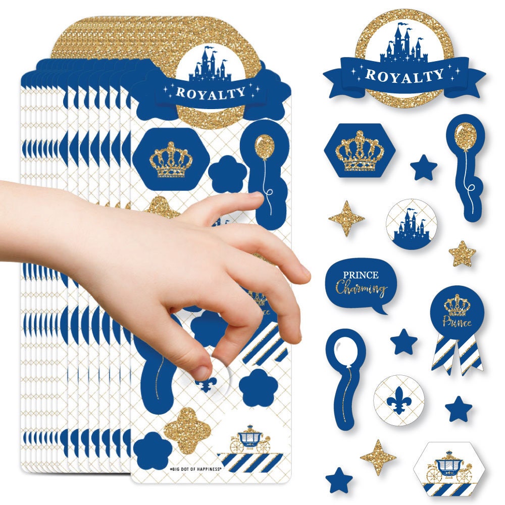 Royal Prince Charming Birthday Party Favor Kids Stickers - Etsy España