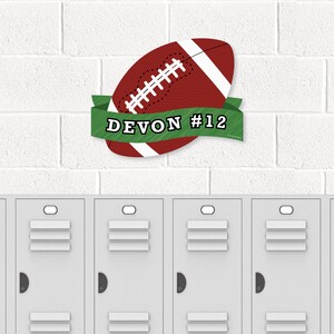 Football School Spirit Personalized Senior Night or Graduation Party ...