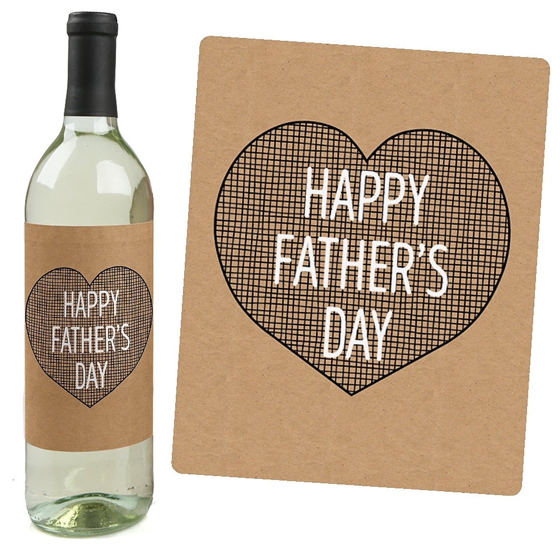 My Dad is Rad Father's Day Wine Bottle Label Stickers | Etsy