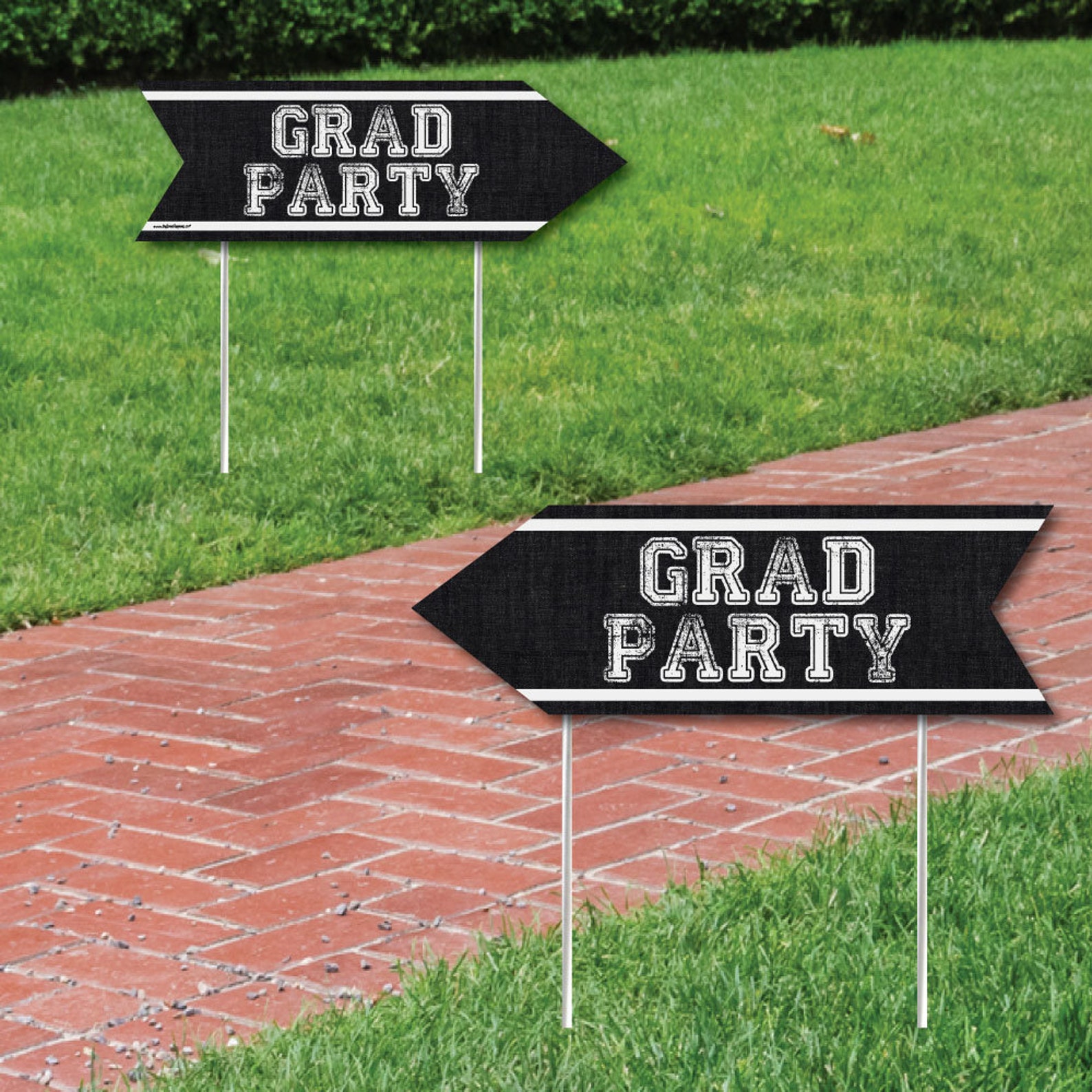 All Star Grad Graduation Party Sign Arrow Double Sided | Etsy