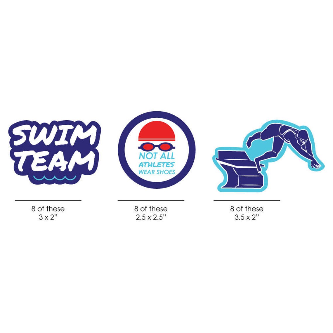 Making Waves Swim Team Small DIY Shaped Baby Shower Paper | Etsy