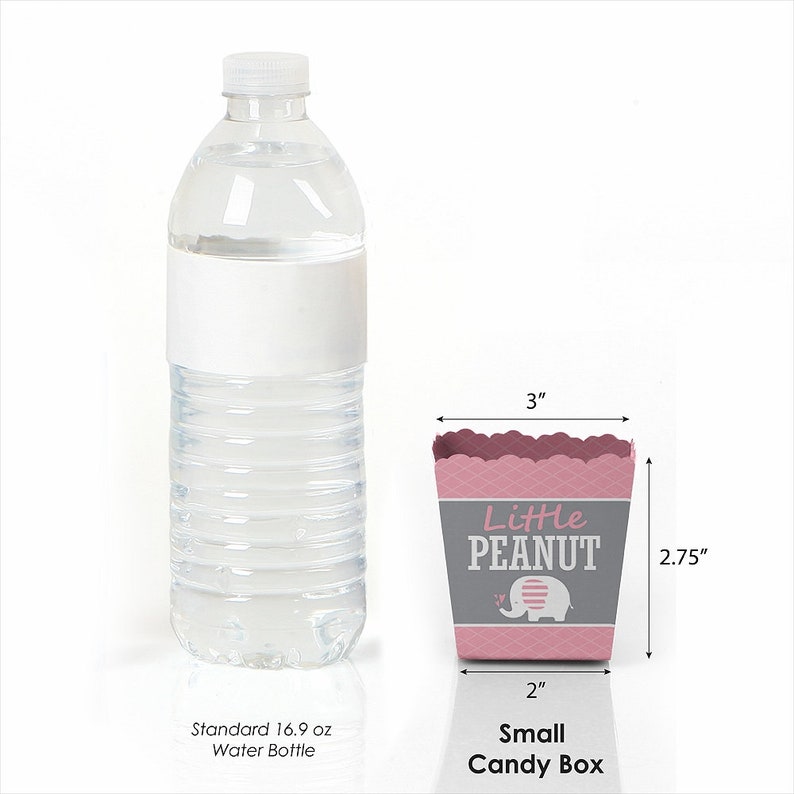 Pink Elephant Party Mini Favor Boxes Girl Baby Shower or | Etsy