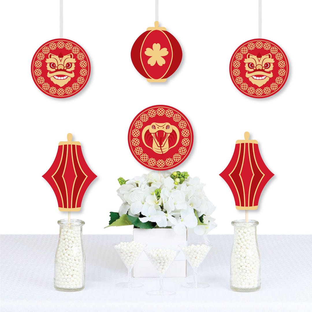 Lunar New Year - Lantern Decorations DIY 2025 Year of the Snake ...