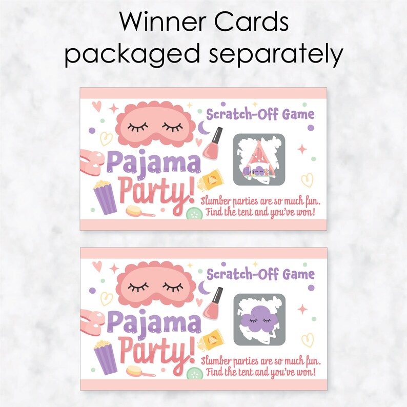 Pajama Slumber Party Girls Sleepover Birthday Party Game - Etsy