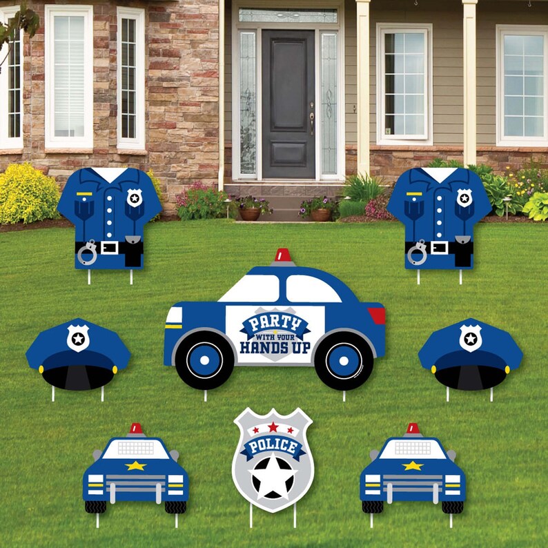 Calling All Units Police Yard Sign and Outdoor Lawn - Etsy