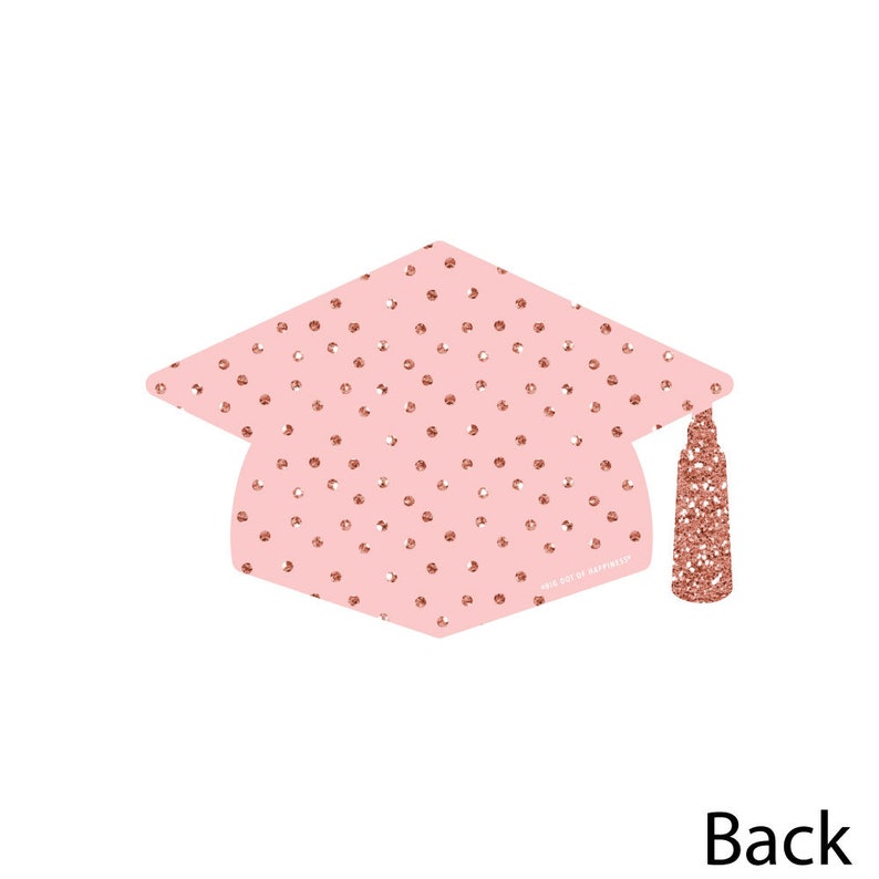 Rose Gold Grad - Grad Cap Decorations DIY Graduation Party Essentials ...