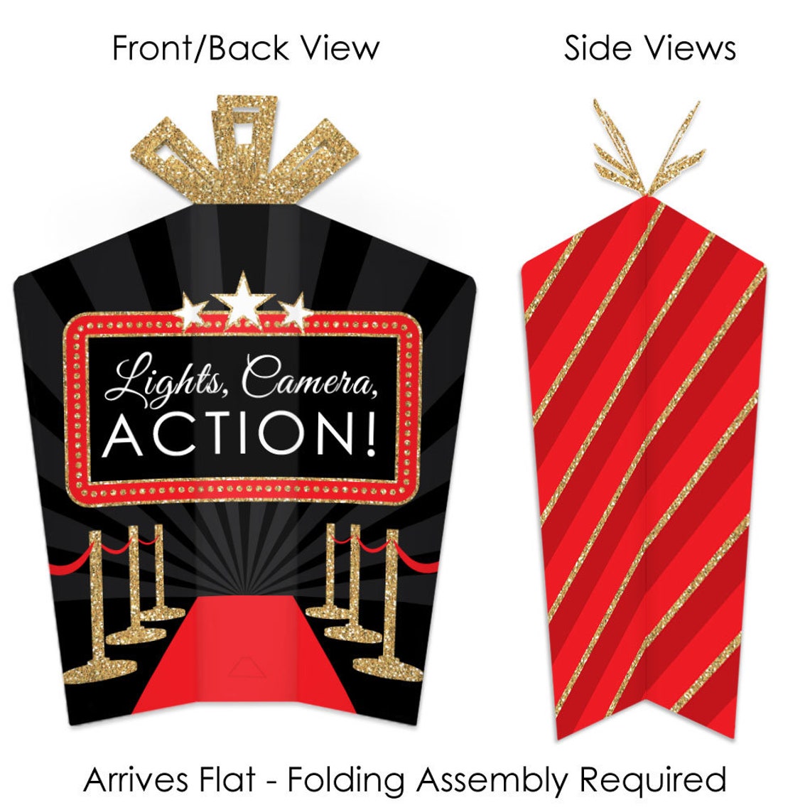 Red Carpet Hollywood Table Decorations Movie Night Party | Etsy