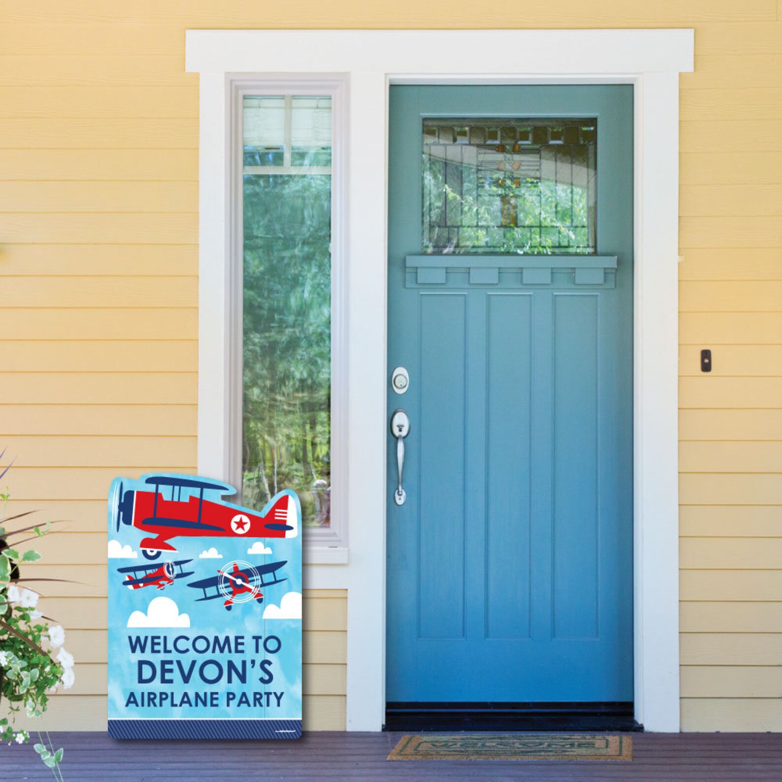 Taking Flight Airplane Welcome Sign Birthday Party - Etsy