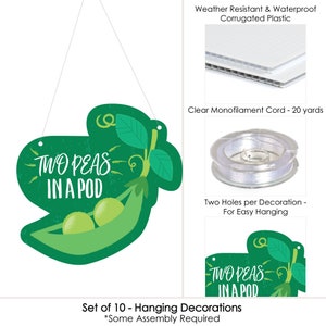 Double the Fun - Twins Two Peas in a Pod - Hanging Porch & Tree Yard ...