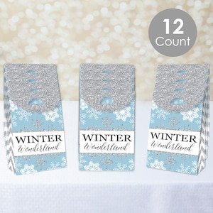 Winter Wonderland - Snowflake Holiday and Winter Wedding Gift Favor ...