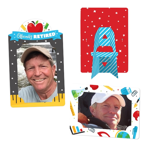 Teacher Retirement - Happy Retirement Party 4x6 Picture Display - Paper ...