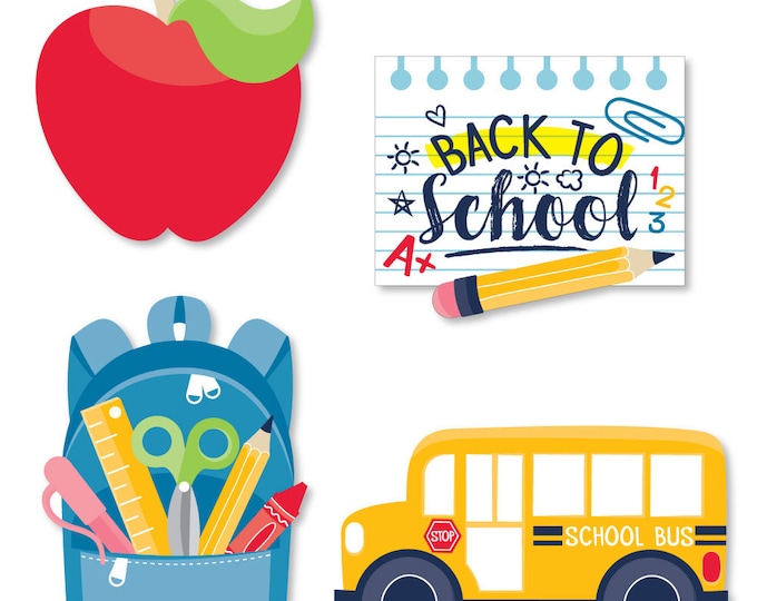 Back to School - Diy Shaped First Day of School Classroom Decorations ...