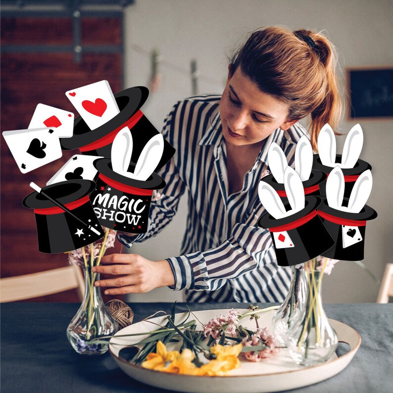 Ta-da Magic Show Magical Birthday Party Centerpiece Sticks - Etsy