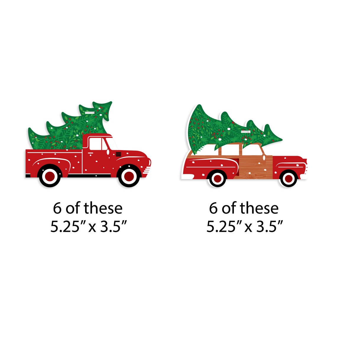 Merry Little Christmas Tree - Red Truck and Car Christmas Party ...