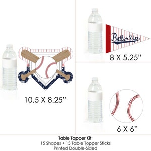 Batter up - Baseball - Centerpiece Sticks - Baseball Baby Shower Table ...