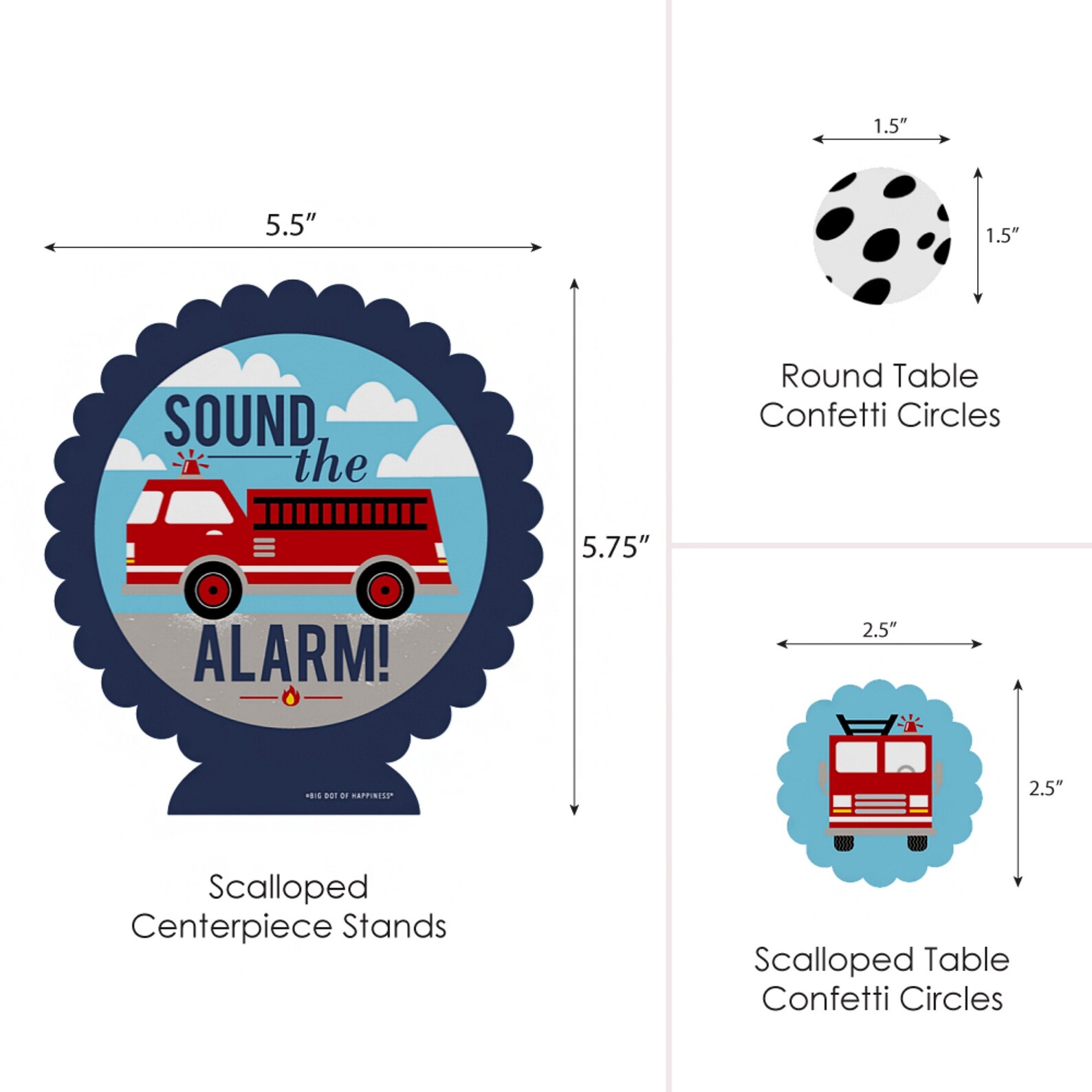 Fired up Fire Truck Centerpiece & Table Decoration Kit | Etsy