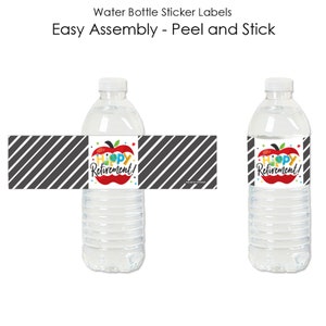 Teacher Retirement - Happy Retirement Party Water Bottle Sticker Labels ...
