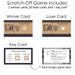 50th Milestone Birthday Party Scratch off Game - Birthday Party Game ...