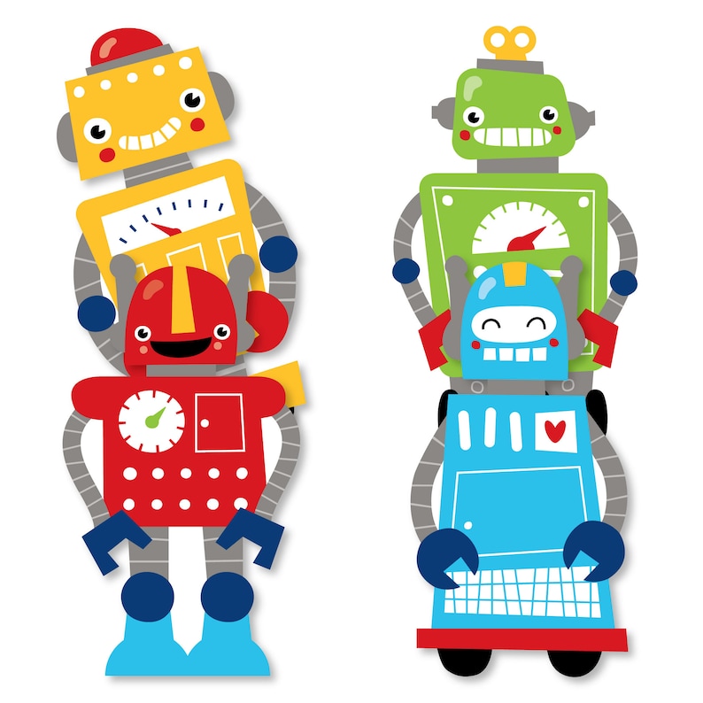 Gear up Robots - Decorations DIY Birthday Party or Baby Shower ...