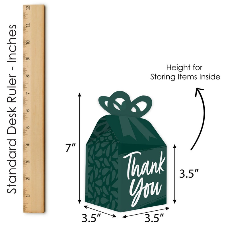 Emerald Elegantly Simple Square Favor Gift Boxes Guest - Etsy