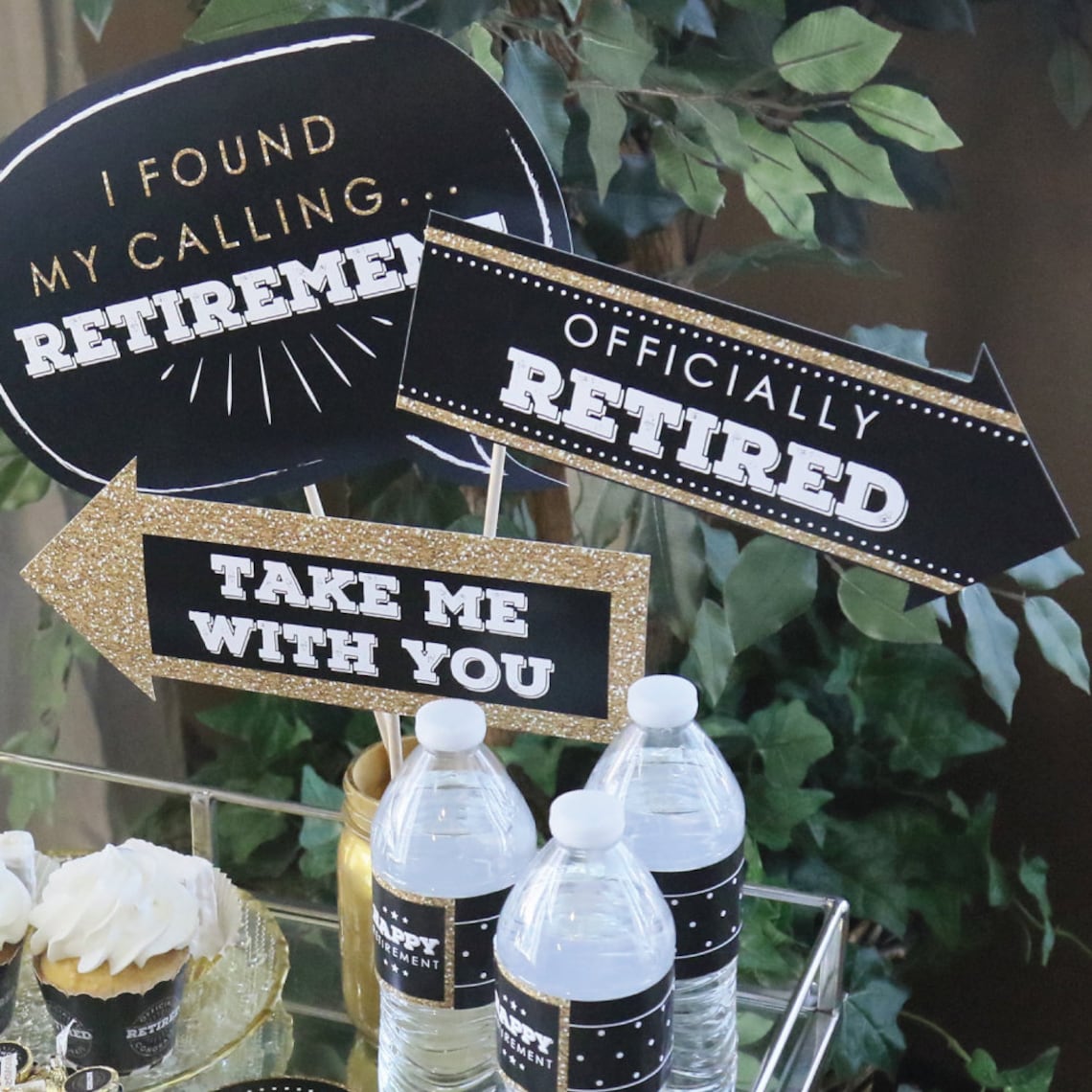 Funny Happy Retirement - Photo Booth Props - Retirement Party Photo ...