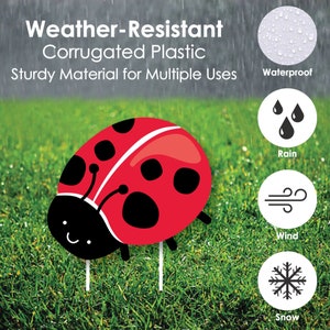 Happy Little Ladybug - Yard Sign and Outdoor Lawn Decorations - Baby ...