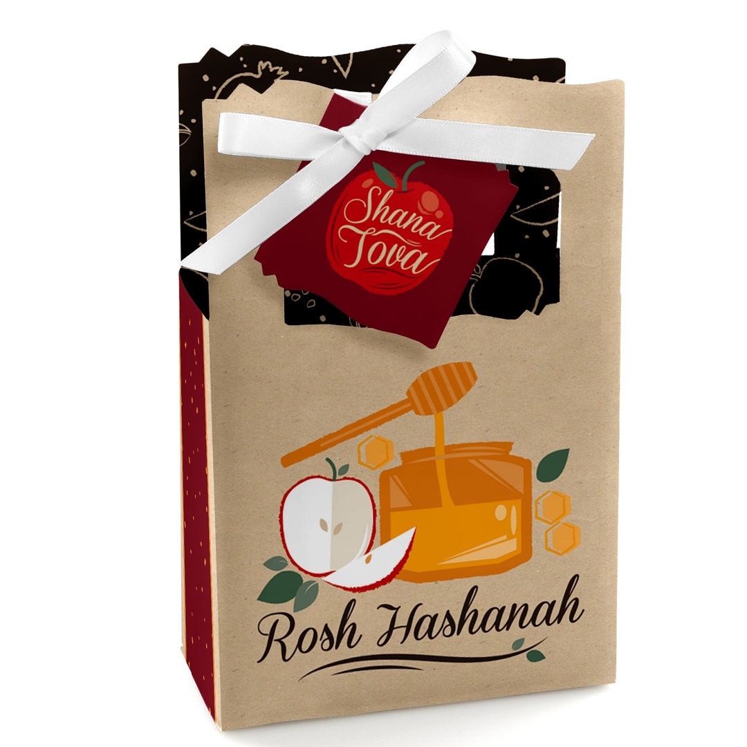 Rosh Hashanah - Jewish New Year Favor Boxes - Set of 12 - Etsy