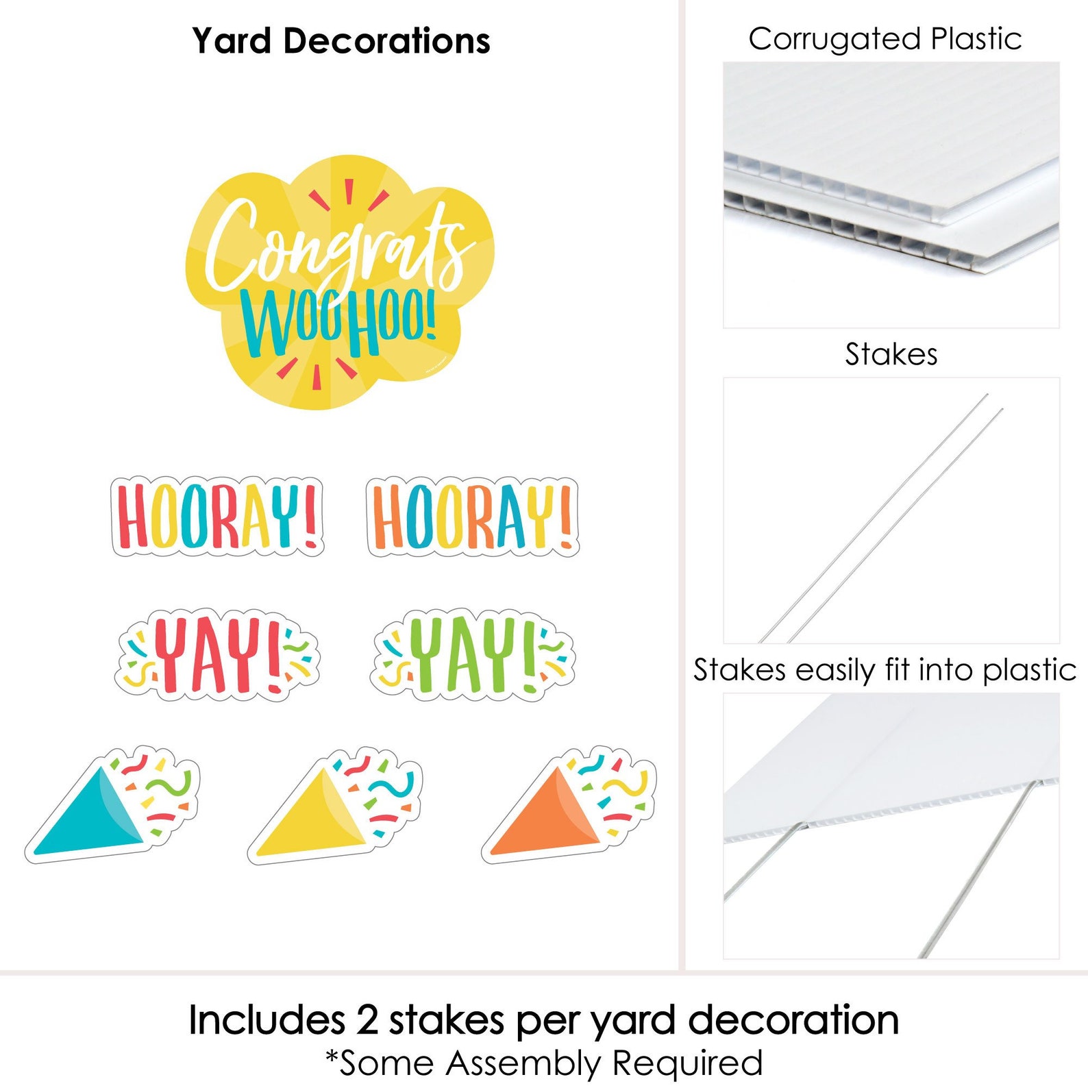 Congrats Yard Sign and Outdoor Shaped Lawn Decorations - Etsy