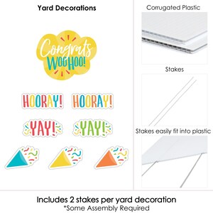 Congrats - Yard Sign and Outdoor Shaped Lawn Decorations - Outdoor ...