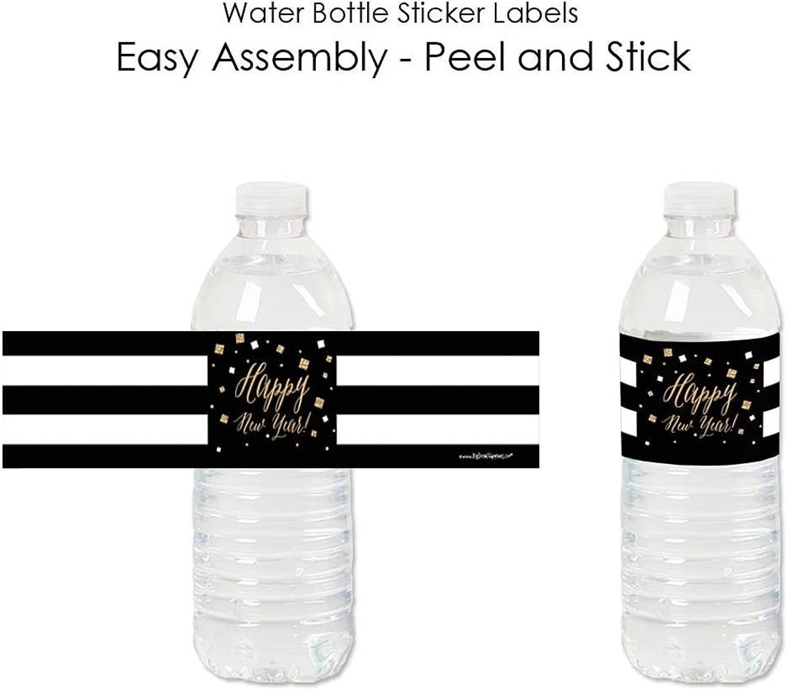 New Year's Eve - Gold - New Years Eve Party Water Bottle Sticker Labels ...