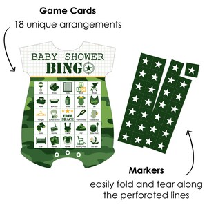 Camo Hero - Picture Bingo Cards and Markers - Army Military Camouflage ...