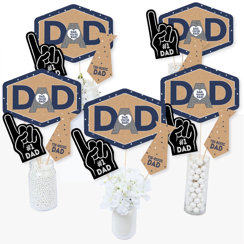 My Dad is Rad Centerpiece Sticks Father's Day Table - Etsy