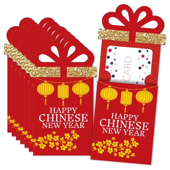 Chinese New Year - Lunar New Year Money and Gift Card Sleeves - Nifty ...