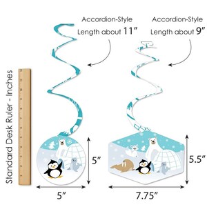 Arctic Polar Animals - Winter Baby Shower or Birthday Party Hanging ...