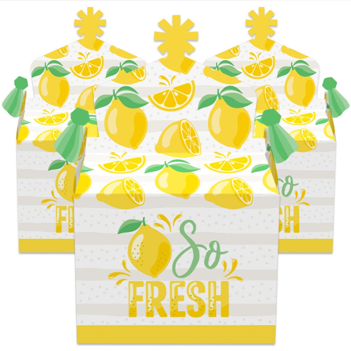 So Fresh - Lemon - Treat Box Party Favors - Citrus Lemonade Party ...