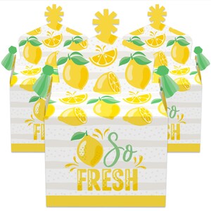 So Fresh - Lemon - Treat Box Party Favors - Citrus Lemonade Party ...
