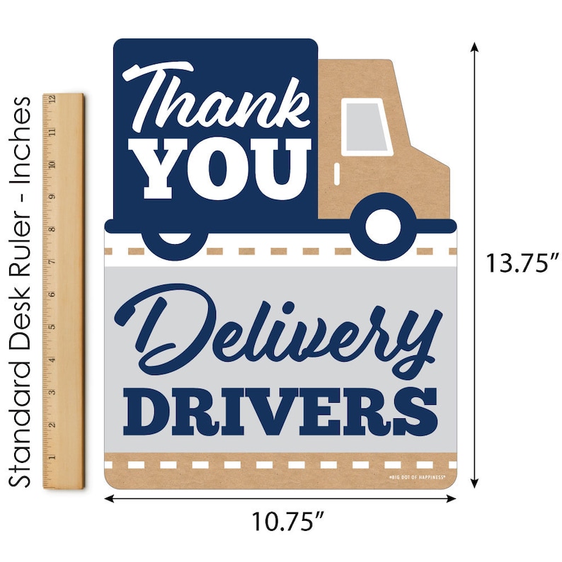 Thank You Delivery Drivers - Outdoor Lawn Sign - Appreciation Yard Sign ...