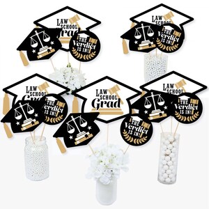 Law School Grad - Future Lawyer Graduation Party Centerpiece Sticks ...