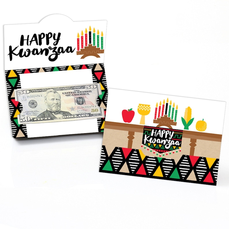Happy Kwanzaa African Heritage Holiday Money and Gift Card - Etsy