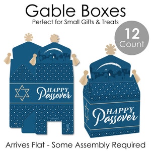 Happy Passover - Treat Box Party Favors - Pesach Jewish Holiday Party ...