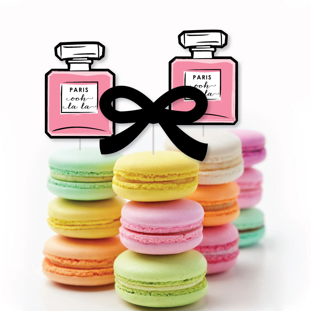 24 Pc. Small Paris DIY Shaped Paper Cut Outs Baby Shower or | Etsy