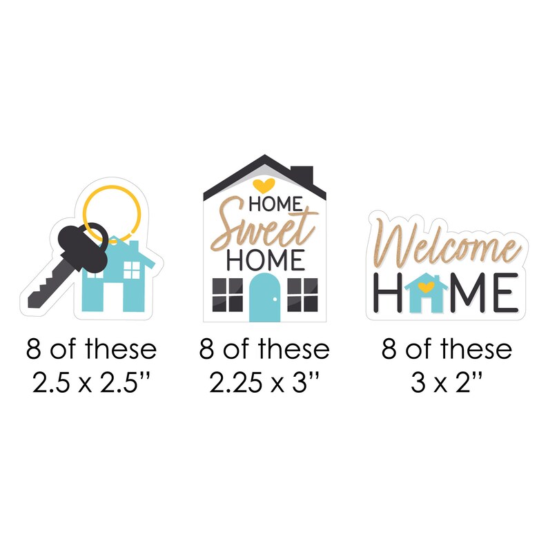 Welcome Home Housewarming DIY Shaped New Sweet Home Cut-outs - Etsy