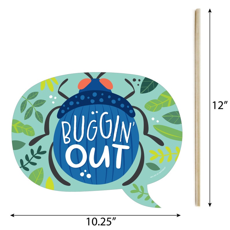Funny Buggin' Out - Bugs Birthday Party Photo Booth Props Kit - 10 ...