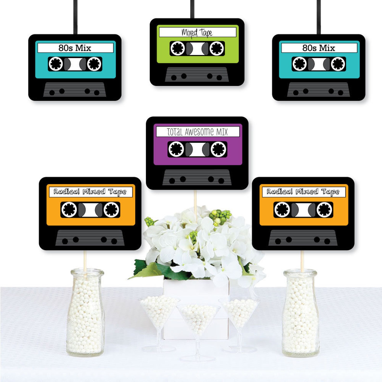 80's Retro Paper Cassette Tape DIY Decorations - Etsy