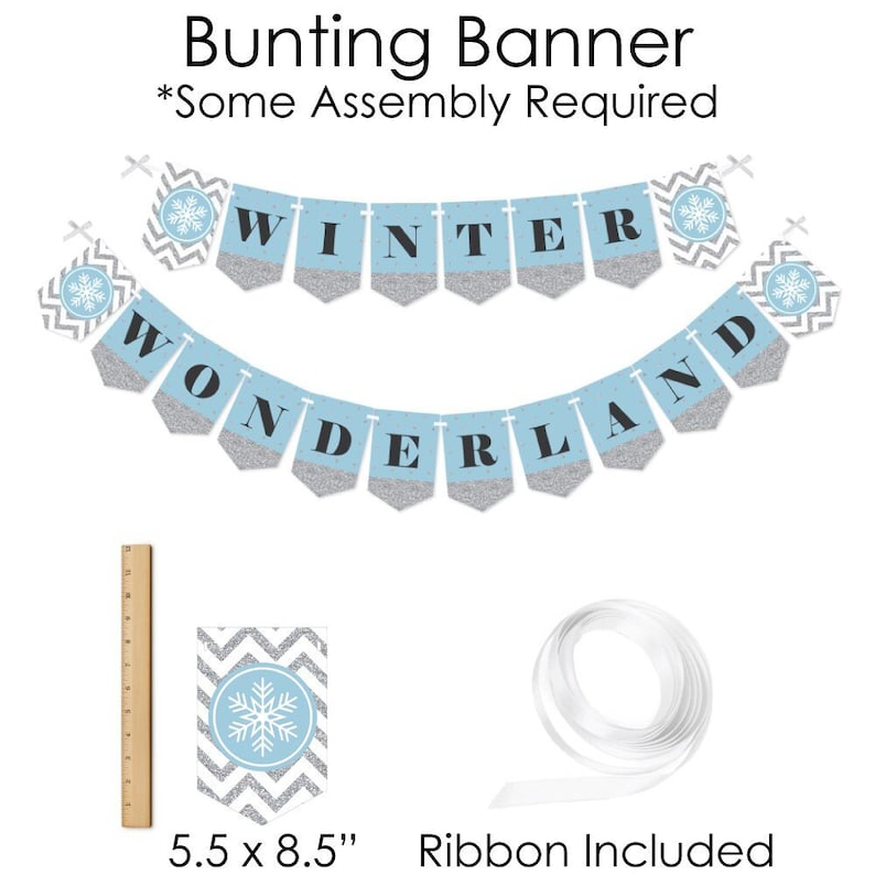 Winter Wonderland Banner and Photo Booth Decorations | Etsy