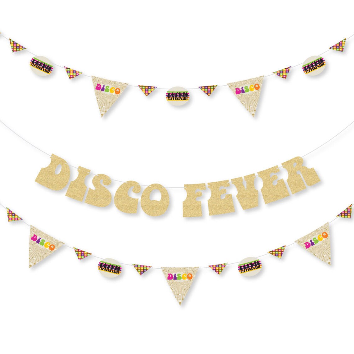 70's Disco - Letter Banner Decoration -1970's Disco Fever 36 Banner ...