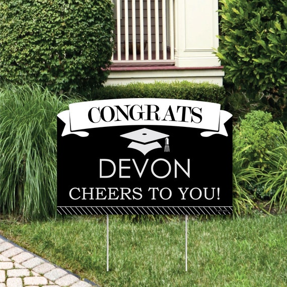 Graduation Cheers - Graduation Party Yard Sign Lawn Decorations ...
