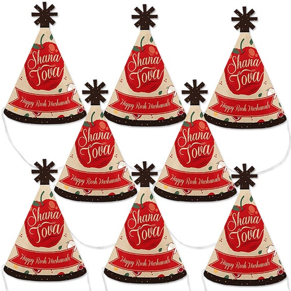 Rosh Hashanah - Mini Cone Jewish New Year Hats - Small Little Party ...
