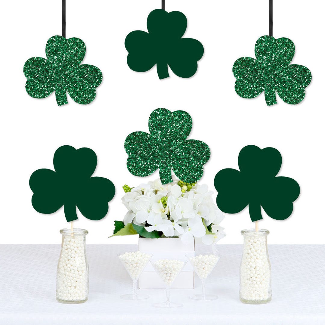 St. Patrick's Day Party - DIY Shamrock Shaped Decorations - Saint Paddy ...