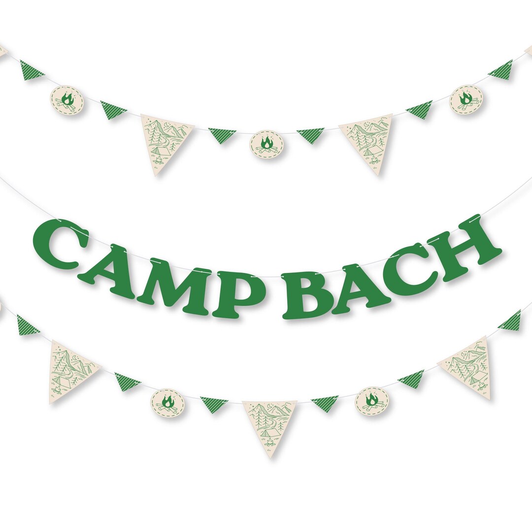 Camp Bachelorette Banner, Cabin Glamping Bachelorette Party Garland ...
